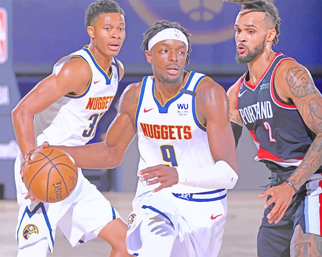 Denver Nuggets Playing - NEW Paint By Number - Numeral Paint