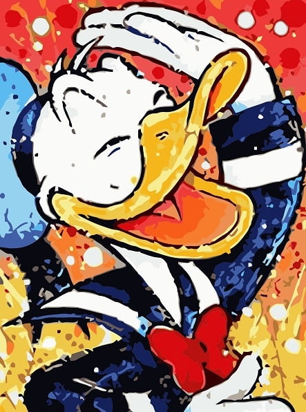 Donald Duck Cartoon And Animation Paint By Numbers - Numeral Paint Kit