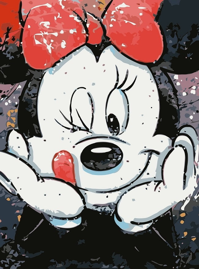 Minnie Mouse Cartoon And Animation Paint By Numbers - Numeral Paint Kit