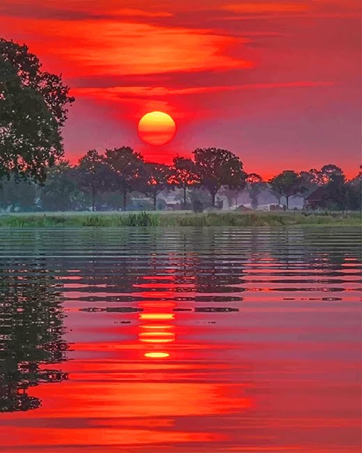 Red Sunset NEW Paint By Numbers - Numeral Paint Kit