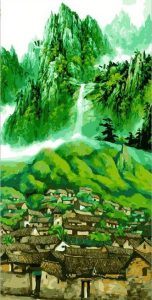 Chinese Village Paint By Numbers - Numeral Paint Kit