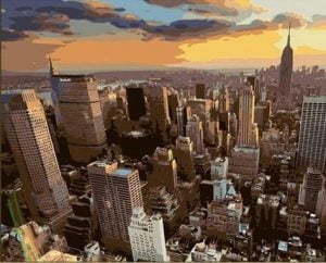 New York City Paint By Numbers - Numeral Paint Kit
