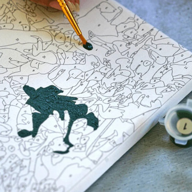 Paint By Numbers Custom - Numeral Paint Kit