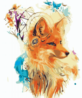Dream Catcher Fox Paint By Numbers - Numeral Paint Kit