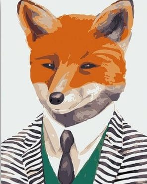 Handsome Fox Paint By Numbers - Numeral Paint Kit