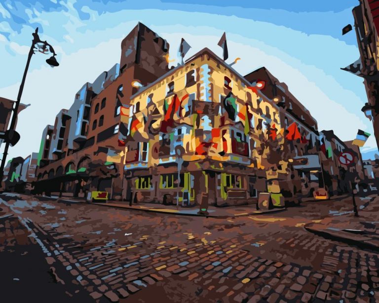 Dublin City Paint By Numbers - Numeral Paint Kit