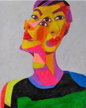 Abstract Woman Faces Paint By Numbers - Numeral Paint Kit