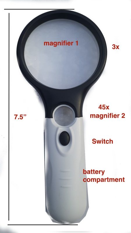 Hand Held Magnifier - Numeral Paint Kit