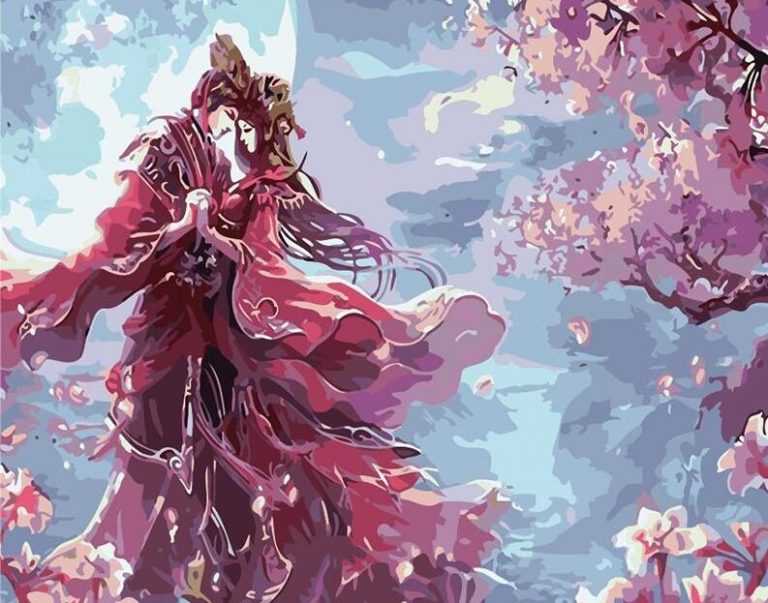 Chinese Lovers Paint By Numbers - Numeral Paint Kit