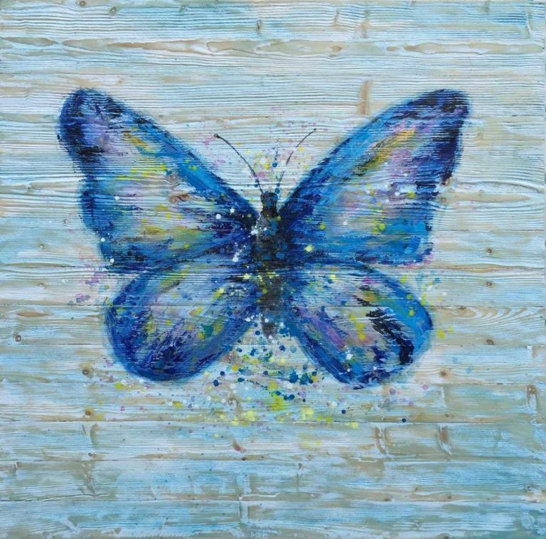 Common Blue Butterfly Paint By Numbers - Numeral Paint Kit