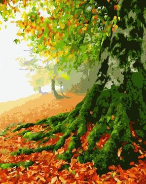 Big Tree Landscape Paint By Numbers - Numeral Paint Kit