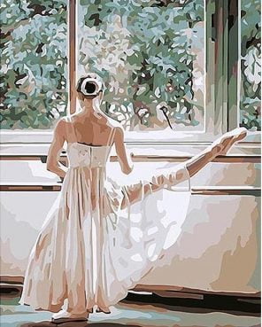 Ballerina Dancer Paint By Numbers - Numeral Paint Kit