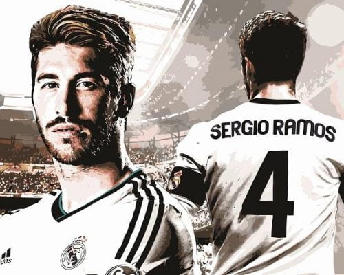 Sergio Ramos Paint By Numbers - Numeral Paint Kit