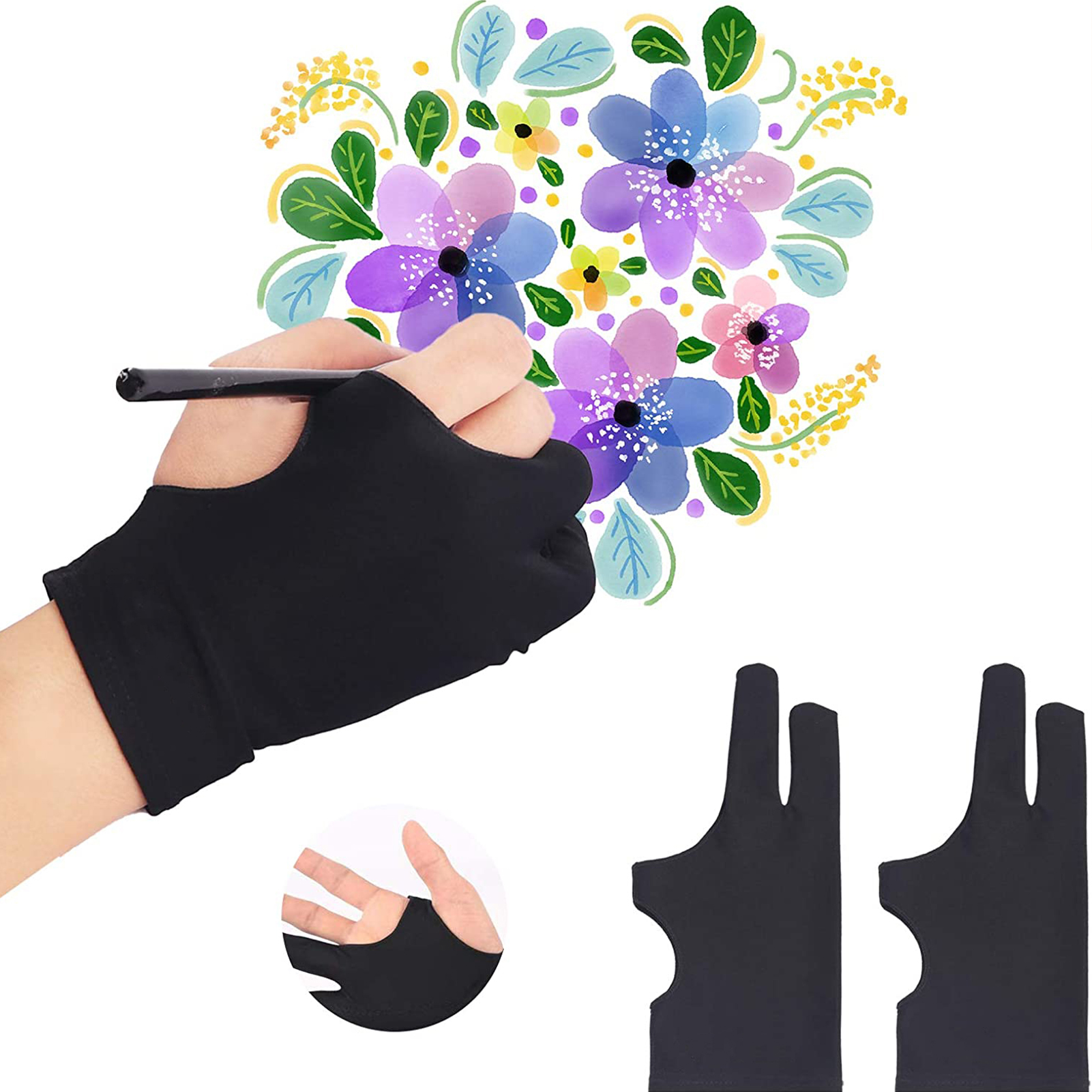 Paint By Numbers Painting Gloves - Numeral Paint Kit