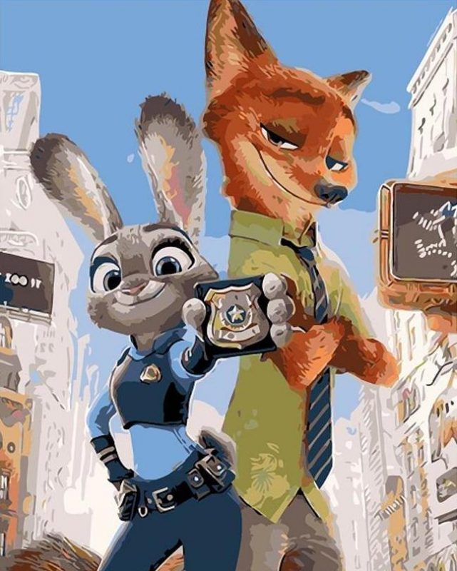 Zootopia Animation Paint By Numbers - Numeral Paint Kit