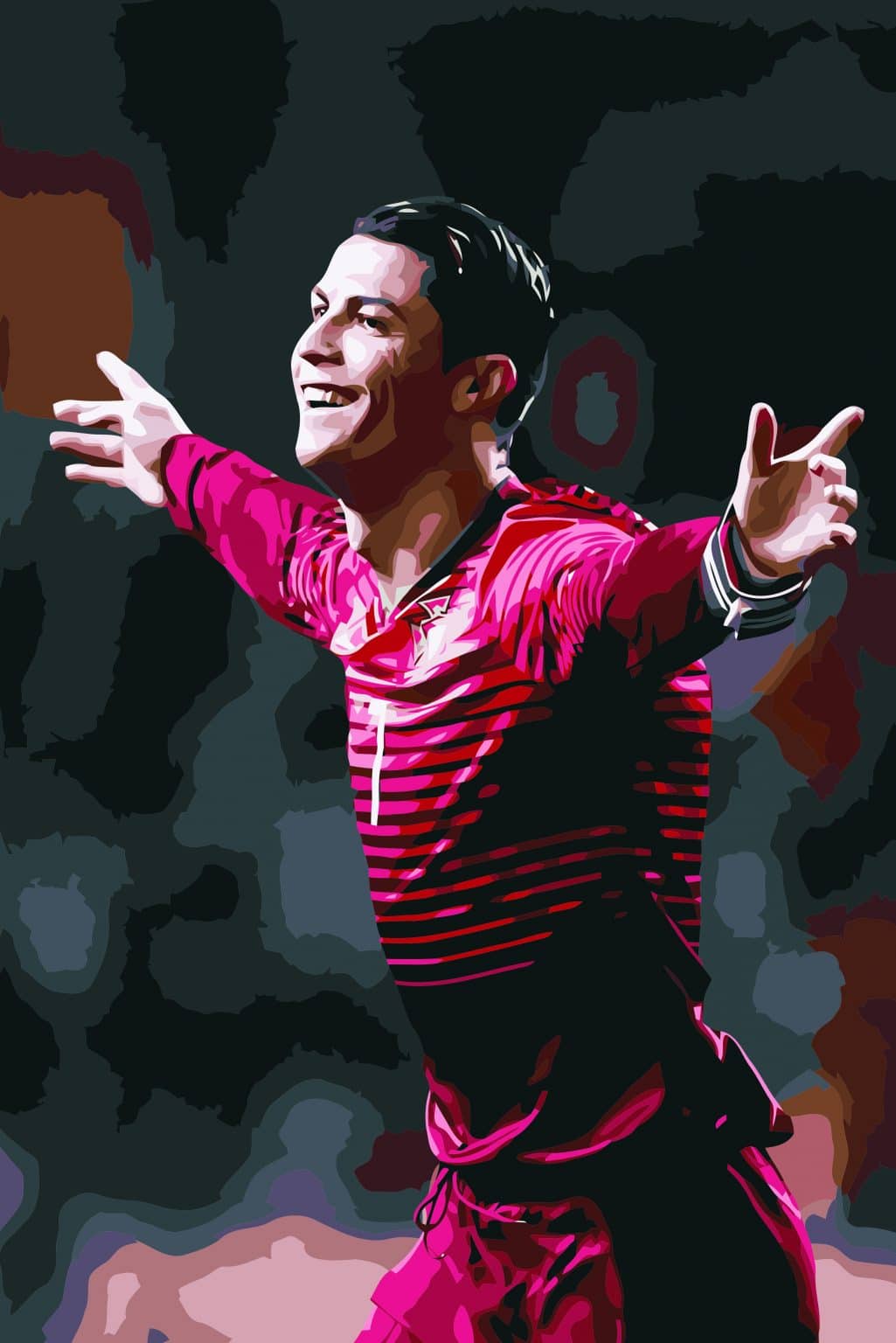 Portuguese Cristiano Ronaldo People Paint By Numbers - Numeral Paint Kit