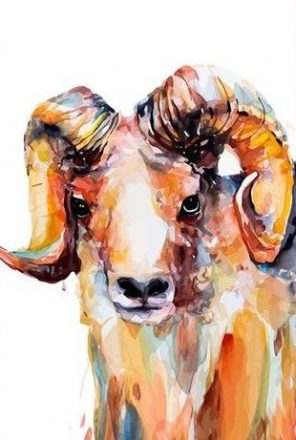 Colorful Sheep Paint By Numbers - Numeral Paint Kit