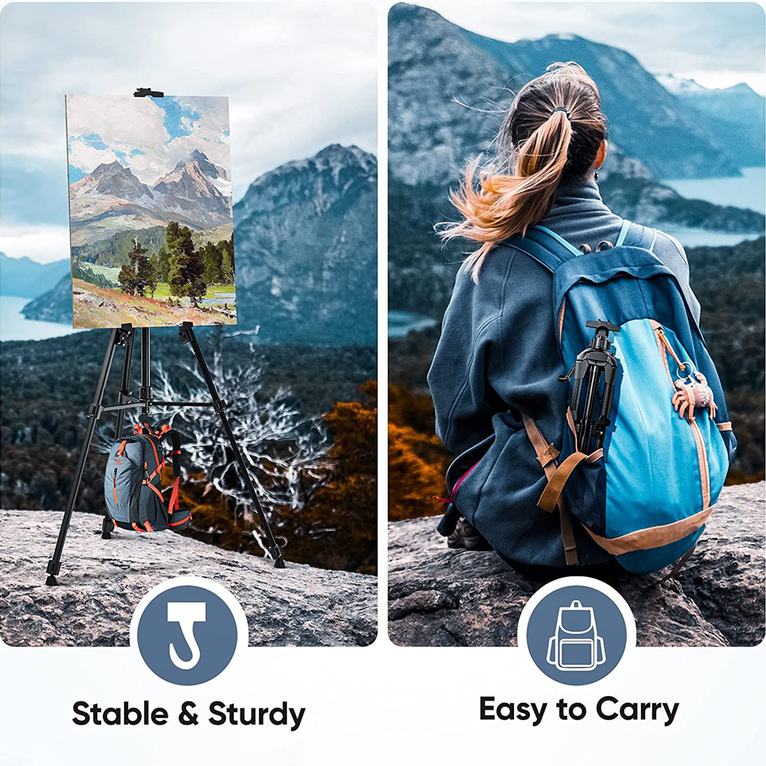 Portable Easel - Numeral Paint Kit