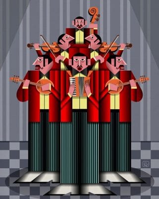 Musicians Group Paint By Numbers - Numeral Paint Kit