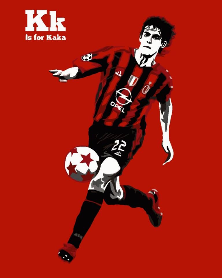 Footballer Kaka Paint By Numbers - Numeral Paint Kit