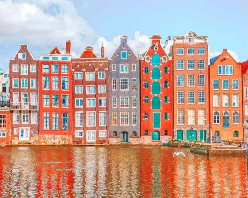 Amsterdam Netherlands Paint By Numbers - Numeral Paint Kit