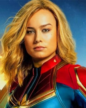 Captain Marvel Paint By Numbers - Numeral Paint Kit