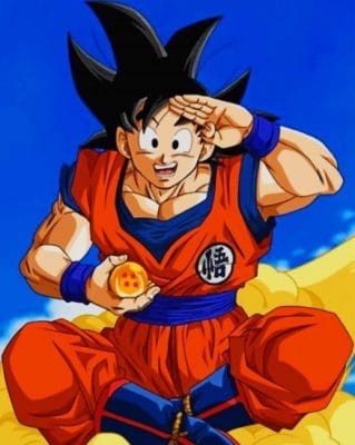 Dragon Ball Goku Paint By Numbers - Numeral Paint Kit