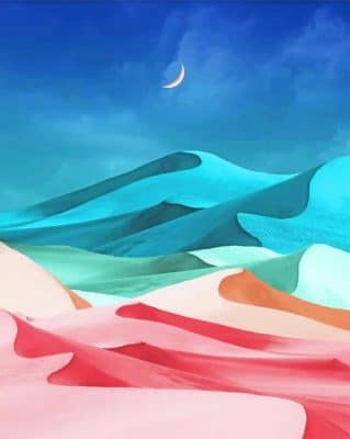 Colorful Desert Paint By Numbers - Numeral Paint Kit