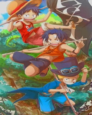 One Piece Paint By Numbers - Numeral Paint Kit