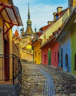 Romania Transylvania Paint By Numbers - Numeral Paint Kit