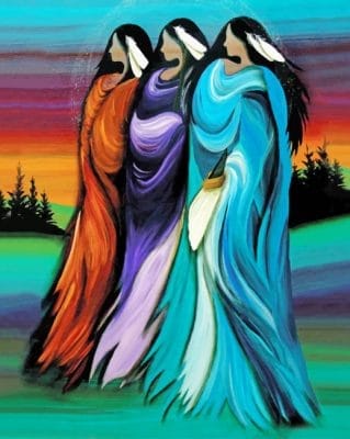 Native Ladies Paint By Numbers - Numeral Paint Kit