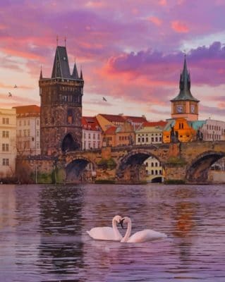 Charles Bridge Prague Paint By Numbers - Numeral Paint Kit