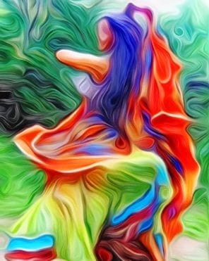 Abstract Dancer Paint By Numbers - Numeral Paint Kit