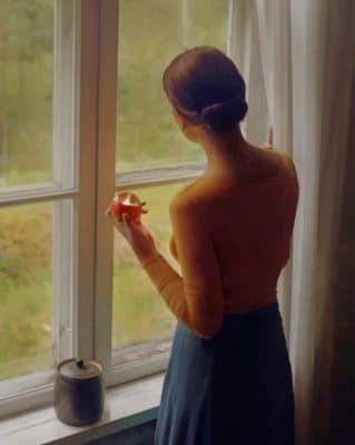 Woman In Window Paint By Numbers - Numeral Paint Kit