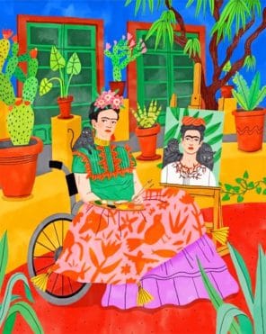 Artist Frida Kahlo Paint By Numbers - Numeral Paint Kit
