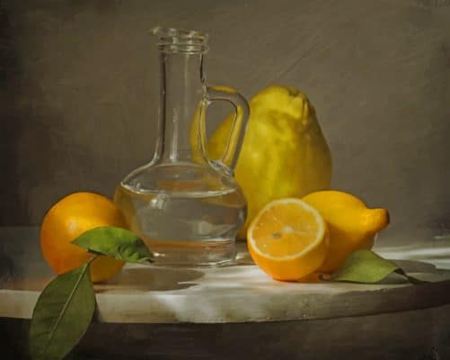 Lemon And Water Paint By Numbers - Numeral Paint Kit