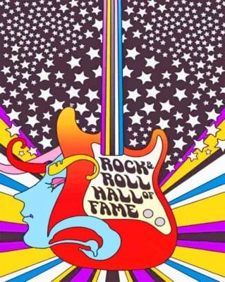 Rock And Roll Guitar Paint By Numbers - Numeral Paint Kit