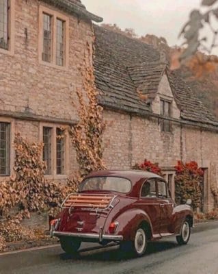 Vintage Car Paint By Numbers - Numeral Paint Kit