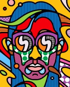 Abstract Face Colorful Paint By Numbers - Numeral Paint Kit