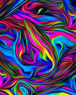 Abstract Colors Paint By Numbers - Numeral Paint Kit