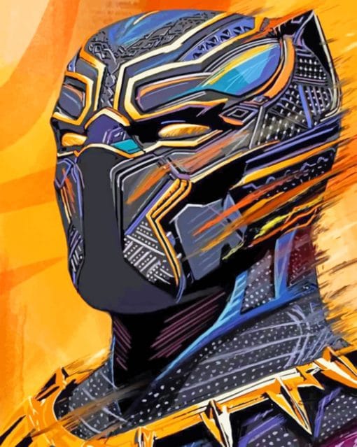 Black Panther Paint By Numbers - Numeral Paint Kit