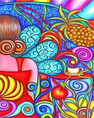 Colorful Abstract Paint By Numbers - Numeral Paint Kit