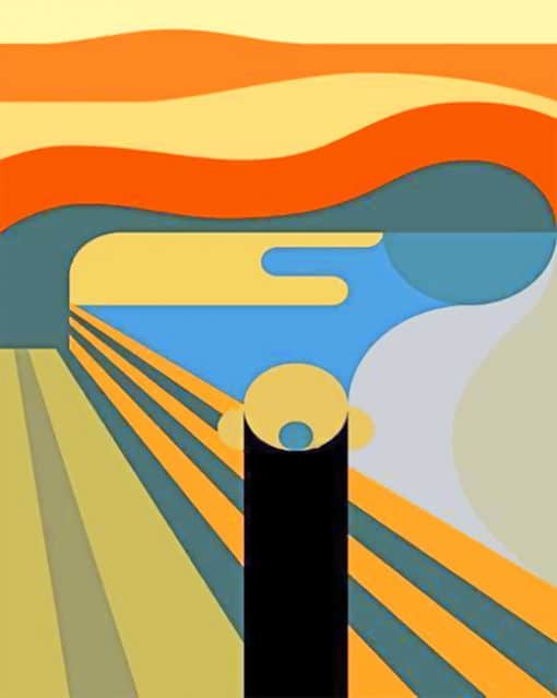 The Abstract Scream Paint By Numbers - Numeral Paint Kit