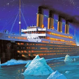 Titanic Ship Art Paint By Numbers - Numeral Paint Kit