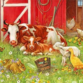 Pigs In Farm Paint By Numbers - Numeral Paint Kit