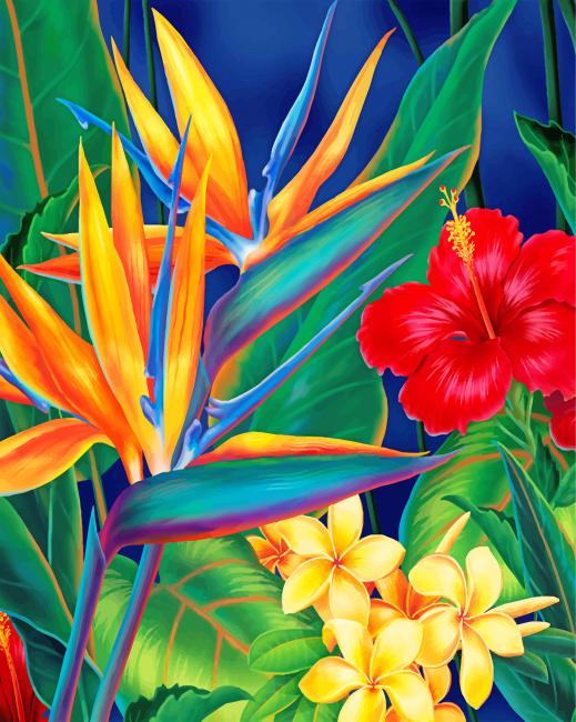 Tropical Paradise Plant Paint By Numbers Numeral Paint Kit Tropical Paradise Plant Paint By Numbers Numeral Paint Kit