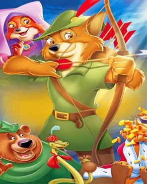 Robin Hood Disney Paint By Numbers - Numeral Paint Kit