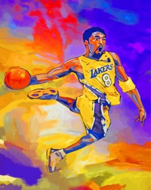 Lakers Player Paint By Numbers - Numeral Paint Kit