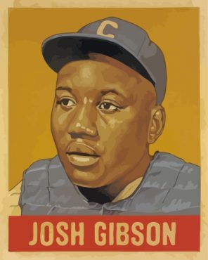 Josh Gibson Baseball Paint By Numbers - Numeral Paint Kit