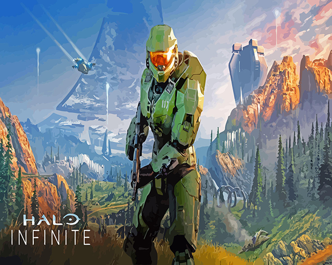 Master Chief Paint By Numbers - Numeral Paint Kit